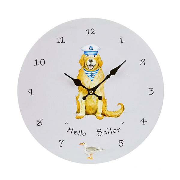 2nd Hello Sailor! Wall Clock - At home in the country
