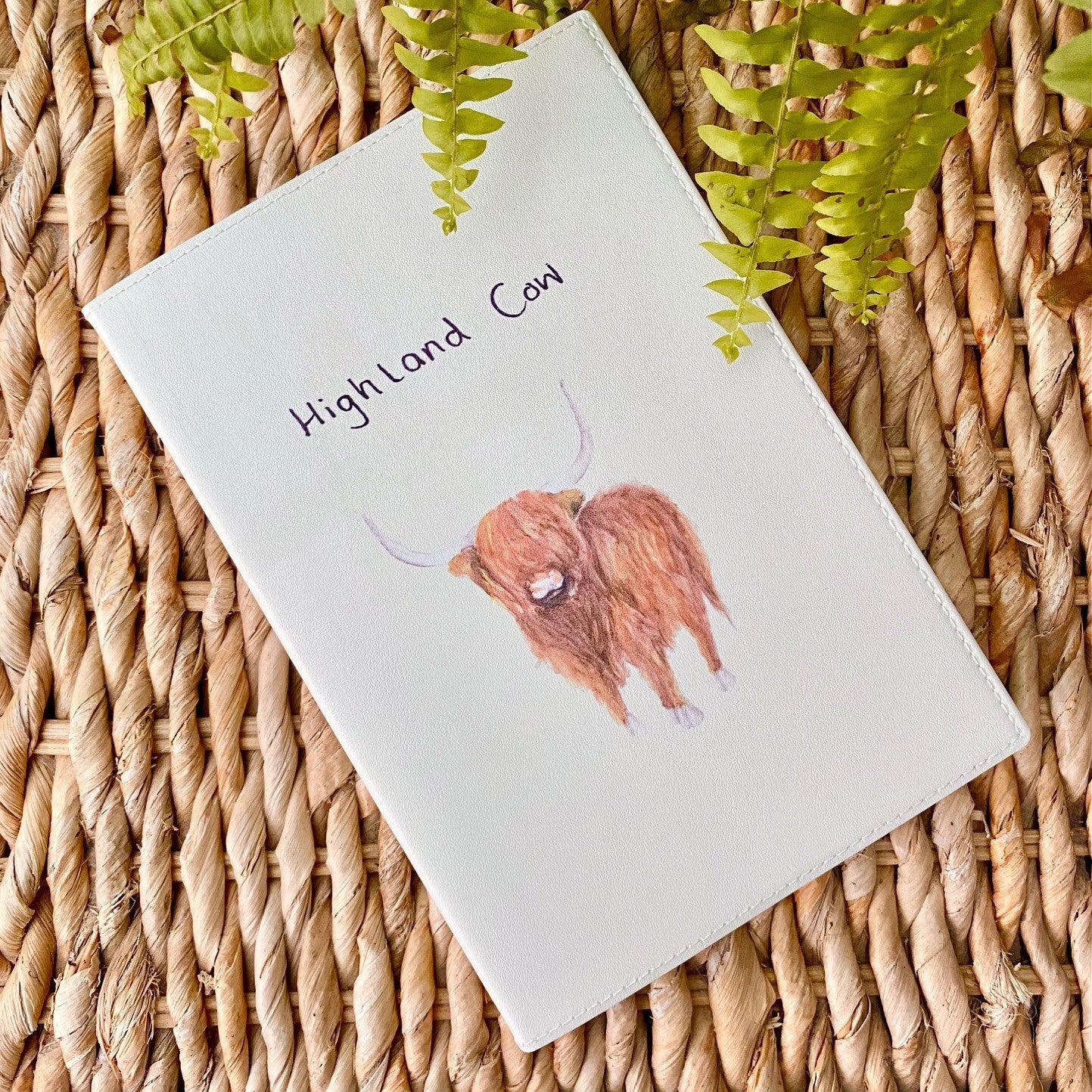 Highland Cow A5 Notebook - At home in the country