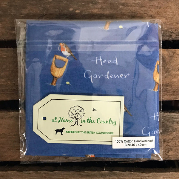 Head Gardener Robin Handkerchief - At home in the country
